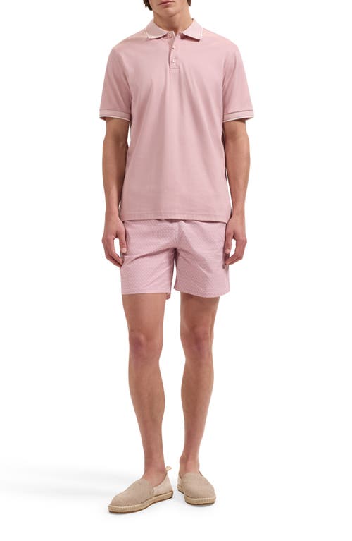 BUGATCHI tipped pima cotton piqué polo